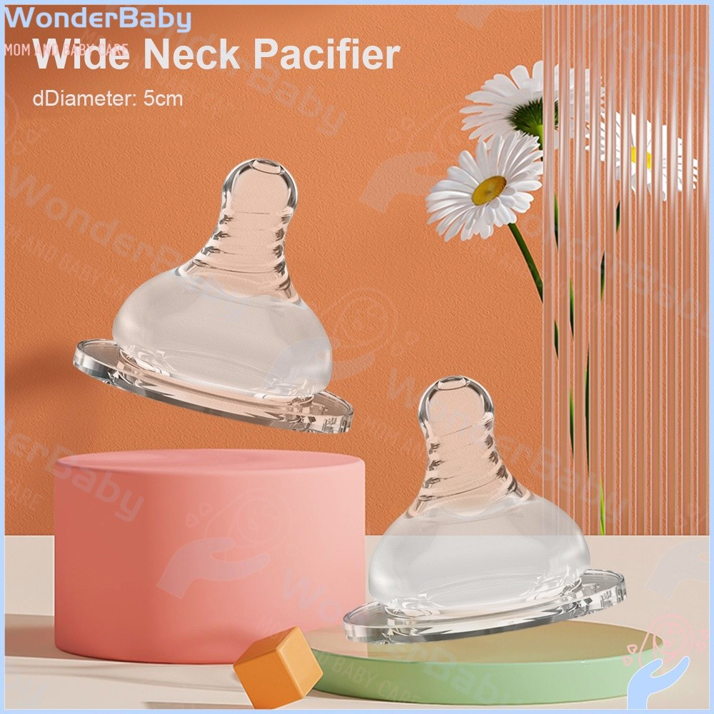Wonderbaby Wide neck nipple imitation breast milk pacifier for baby ...