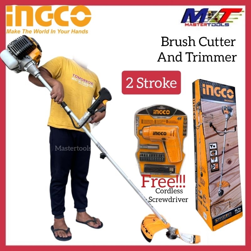 Ingco Gasoline Brush Cutter And Grass Trimmer GBC5434421 2hp free ...