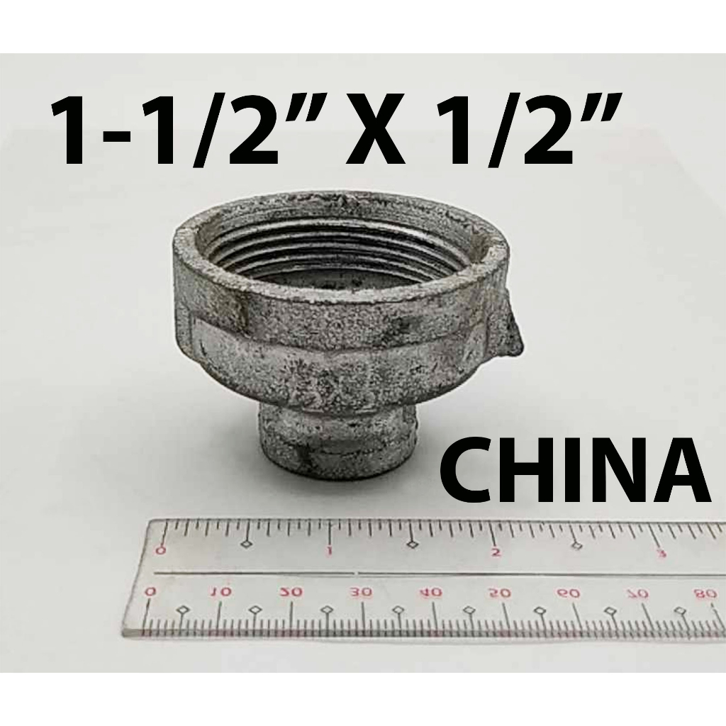 China Gi Bell Reducer 1 1 2 X 1 2 Threaded Screw Type Coupling