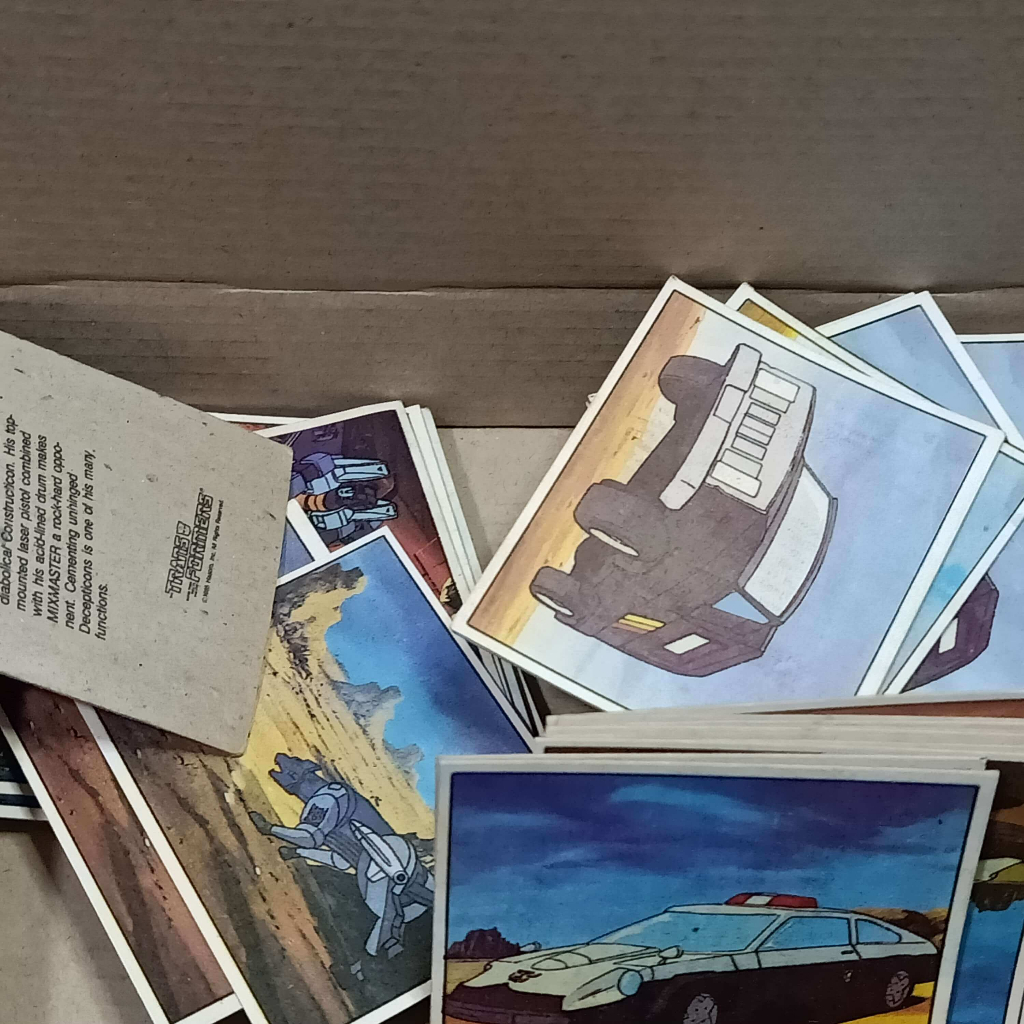 Vintage Transformers cartoon cards teks (1986-1987?) price is per piece ...