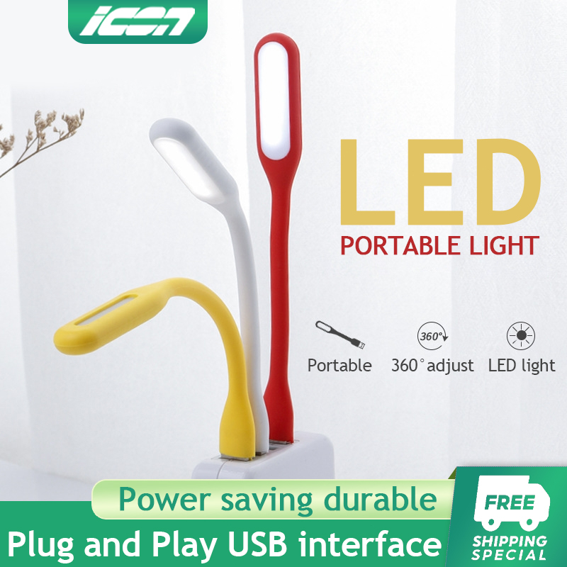 USB Small Night Light LED Desk Lamp Soft Light Eye LED Portable Light ...