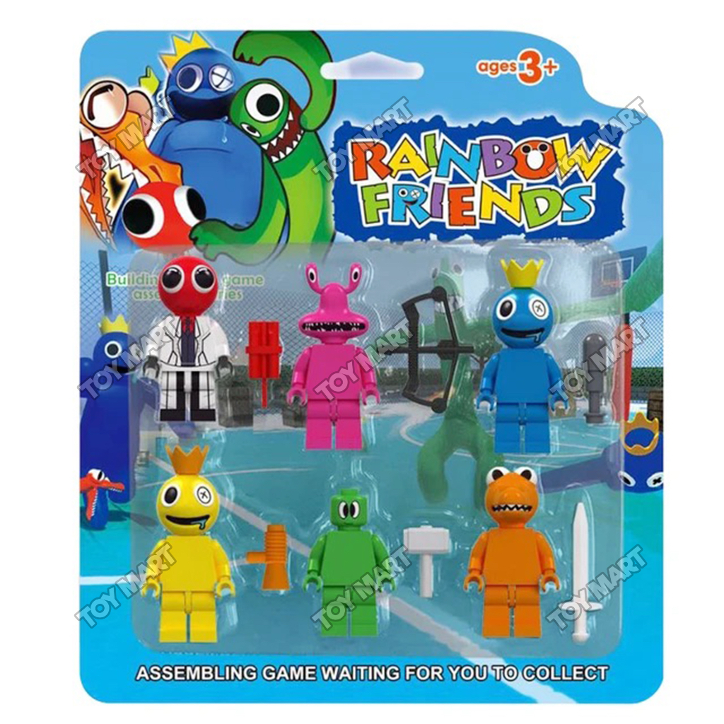 Rainbow Friends Minifigure Set - Collect All 6 in 1 Set with ...