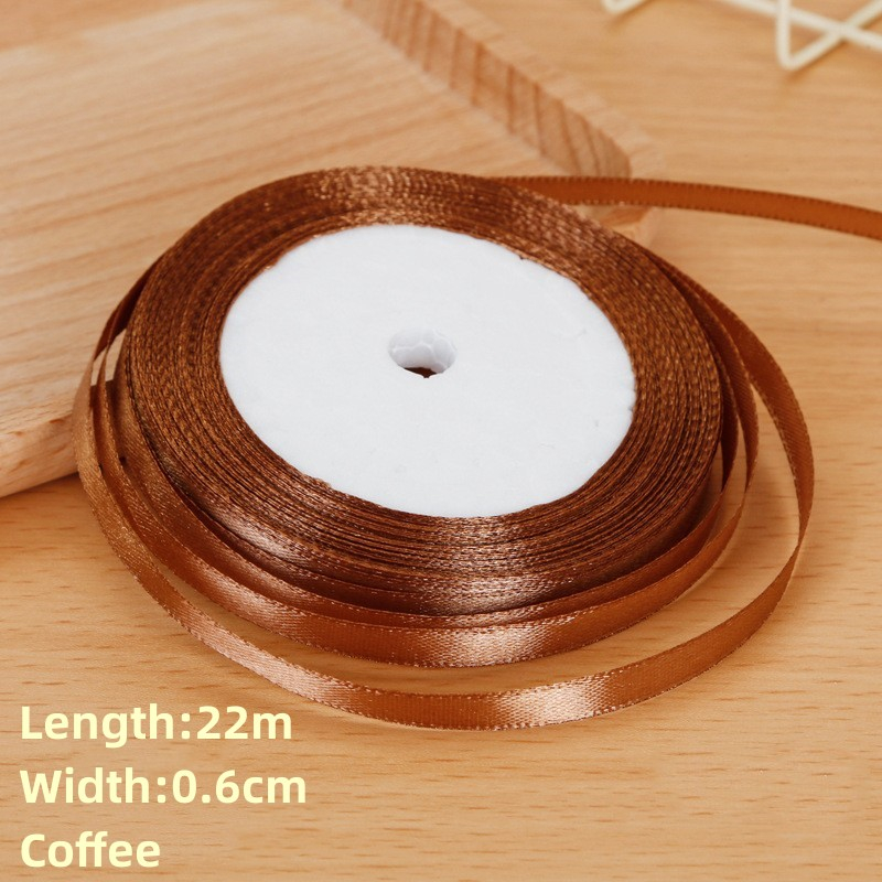 25Yards/Roll 6mm ribbon, satin ribbon, decorative ribbon, gift ...