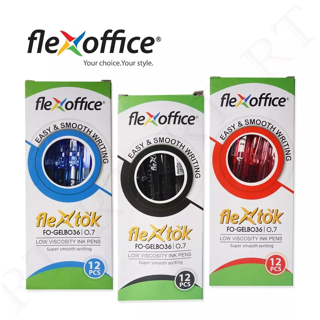 KES 12pieces 0.7mm FLEXTOK ballpen stationary school supplies COD ...