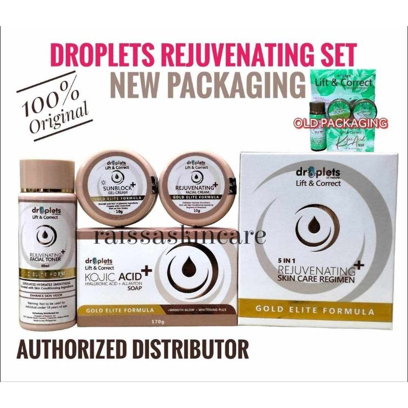 Droplets Rejuvenating Facial Set without serum (new packaging) FDA ...