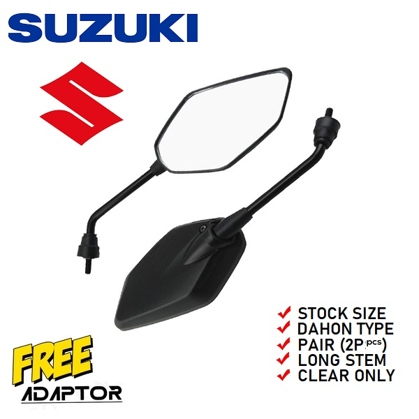 suzuki raider fi carb 150 MOTORCYCLE SIDE MIRROR STOCK | LONG STEM ...