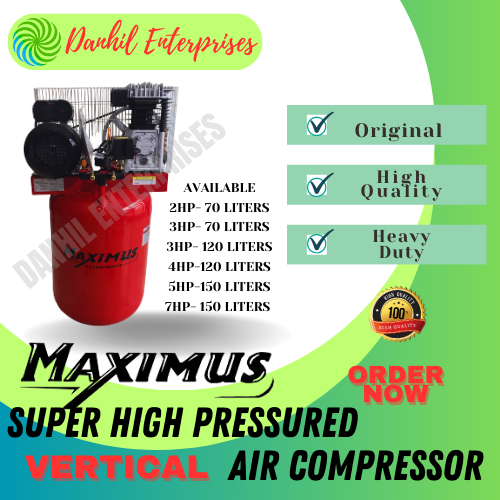 Maximus Super High Pressured Vertical Air Compressor | Shopee Philippines