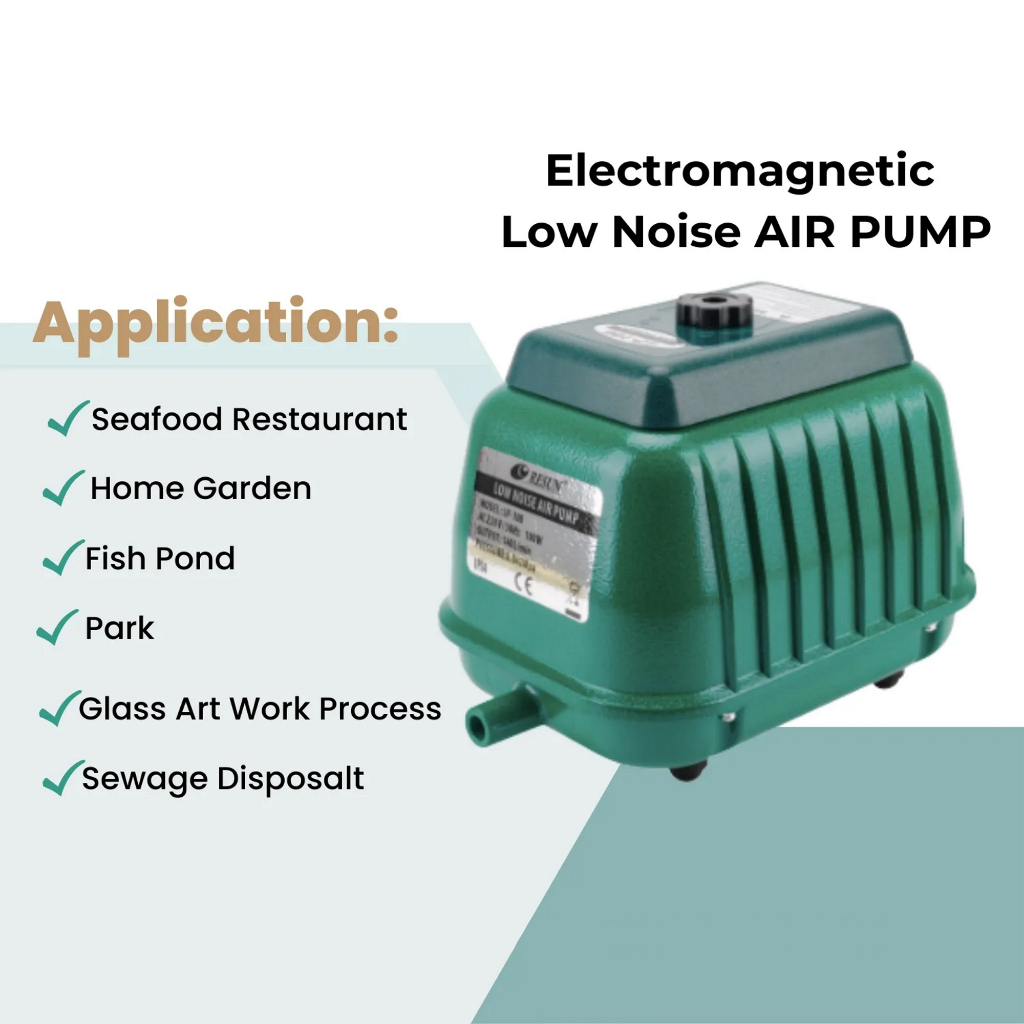 Resun Pond & Aquarium Air Pump LP 300 (Noise Free) Marine Aquariums ...