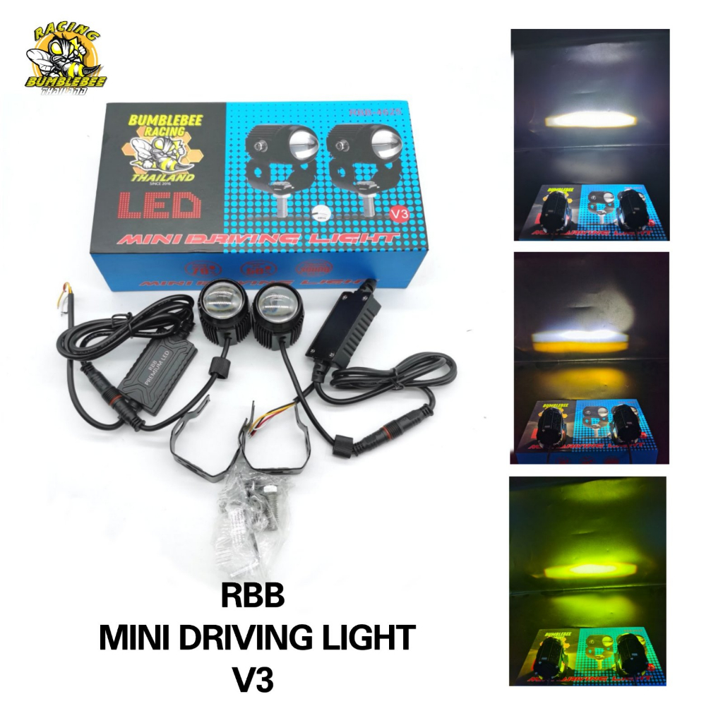 MINI DRIVING LIGHT V3 motorcycle light (4WIRES) pwb thailand made ...