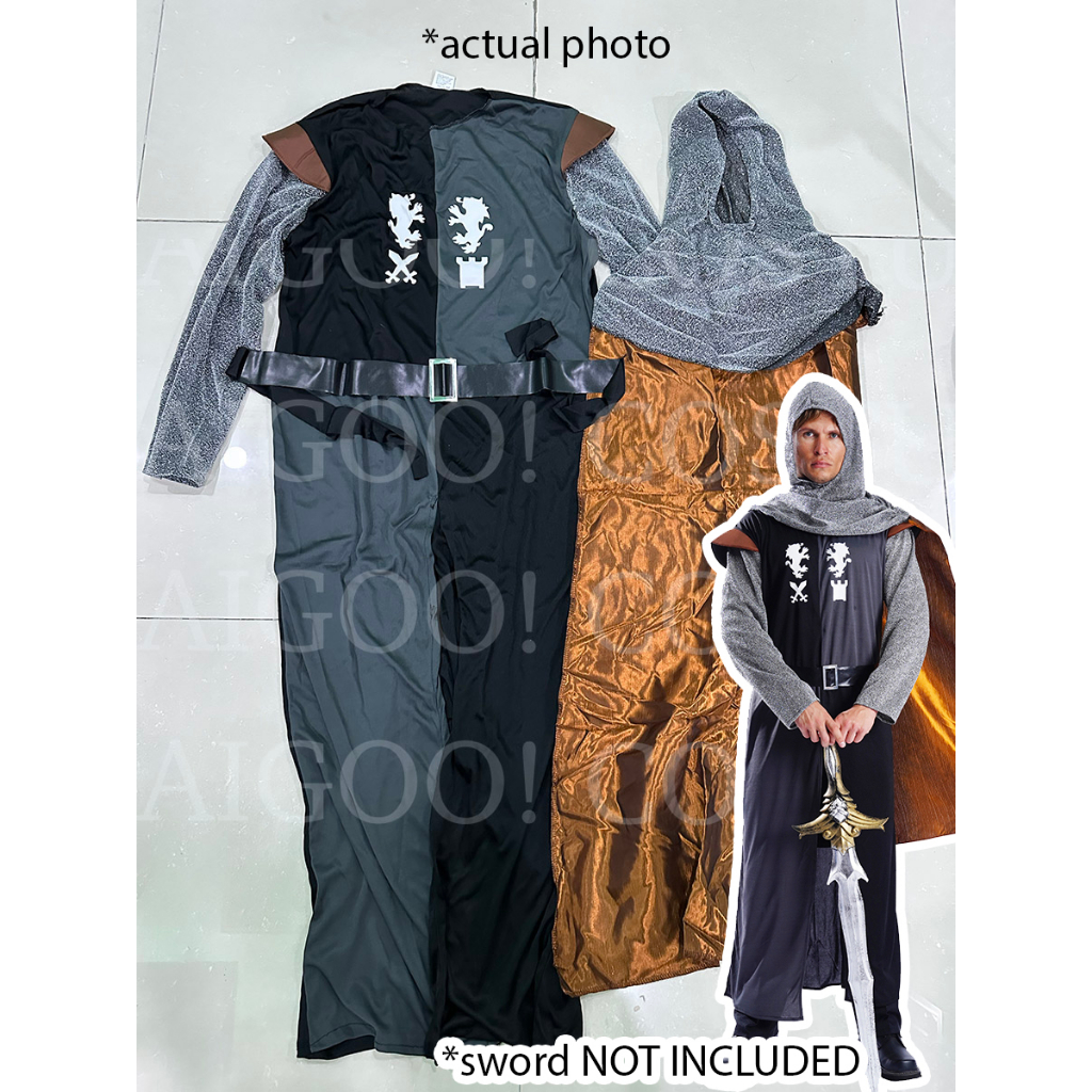 Medieval Knight Costume for Adults Halloween Cosplay for Men | Shopee ...
