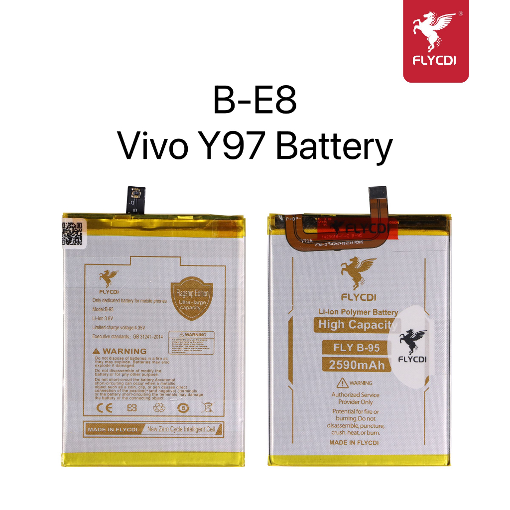 Original FLYCDI B-E8 Vivo Y97 V11i Battery 100% tested Universal ...