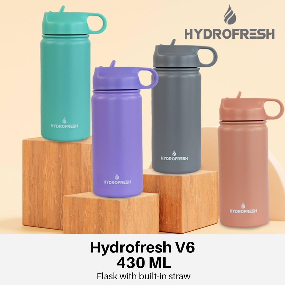 Surplus Hydrofresh V6 Plain Flask with straw 430ml | Shopee Philippines