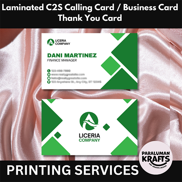 Laminated Calling Card / Business Card | Shopee Philippines
