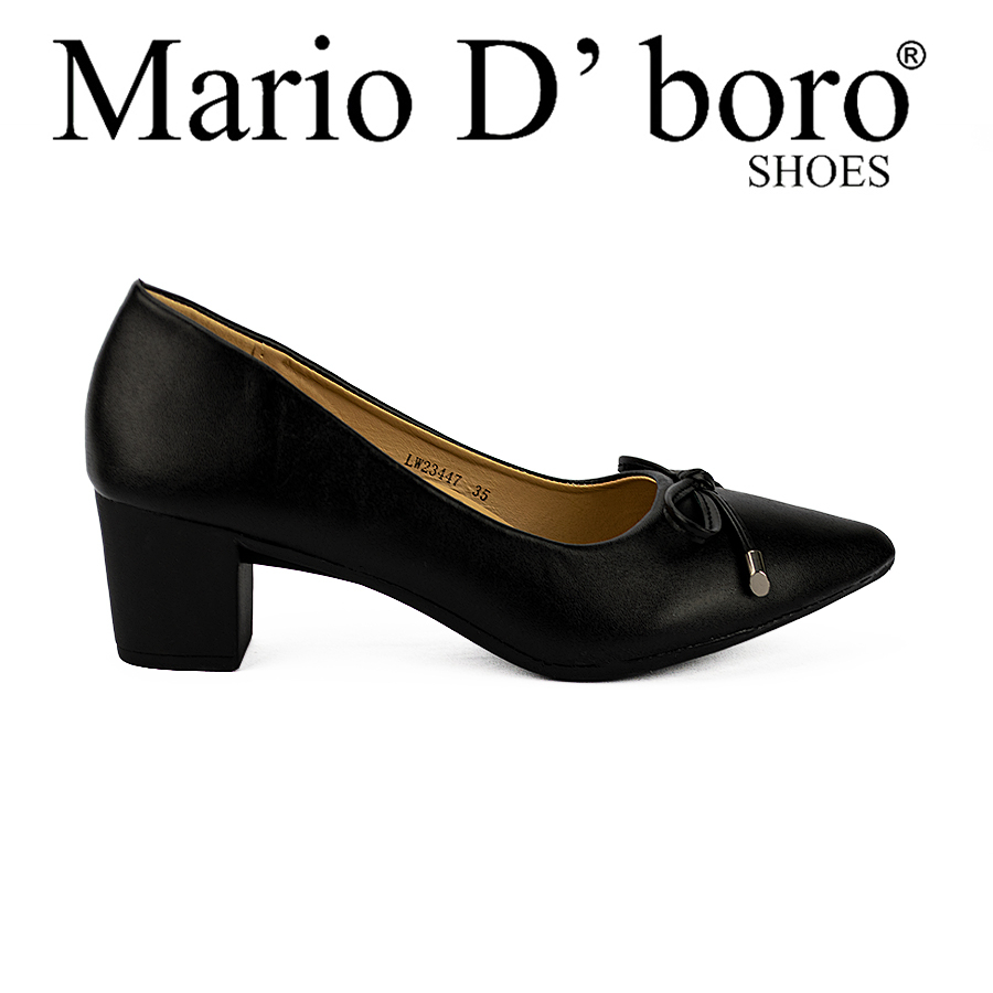 Mario D' Boro Women's Pumps Shoes Lw 23447 Black C22 | Shopee Philippines