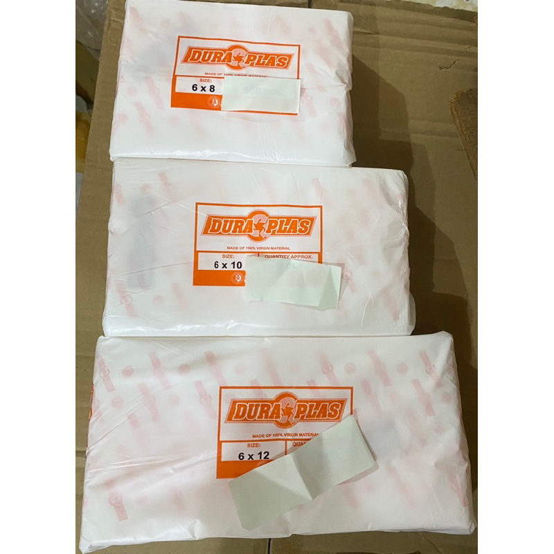 6x7 / 6x8 / 6x10 / 6x12 Dura plas orange .002 (100 pcs) clear plastic ...