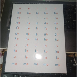 CV Blends Reading LAMINATED Chart for Kids Reading Materials Montessori ...