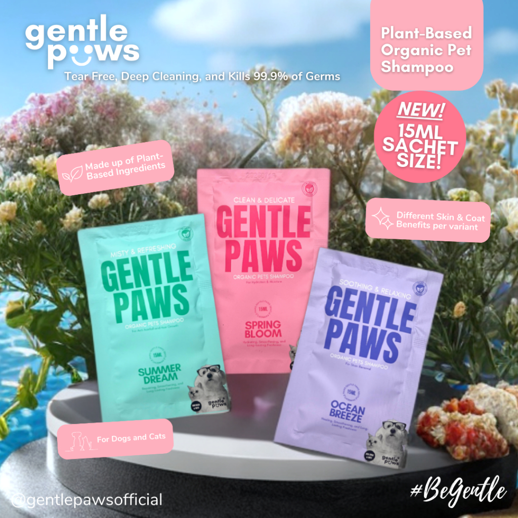 Luscious 15ml Gentle Paws Natural Organic Sachet Pack Tear Free Plant ...