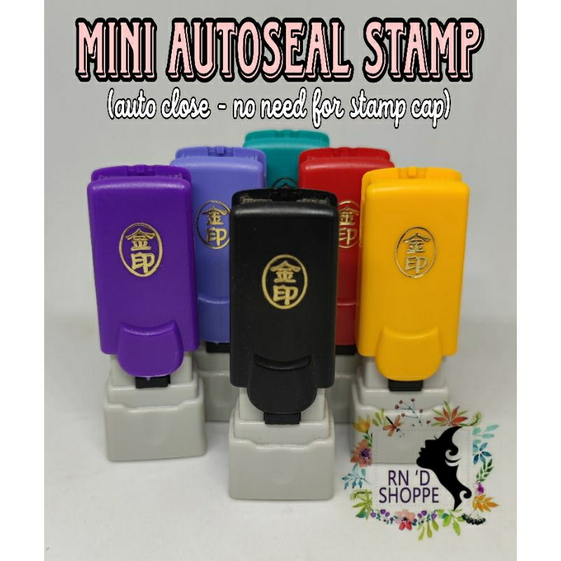Mini Autoseal Self Inking Stamp (no need for cap) | Shopee Philippines