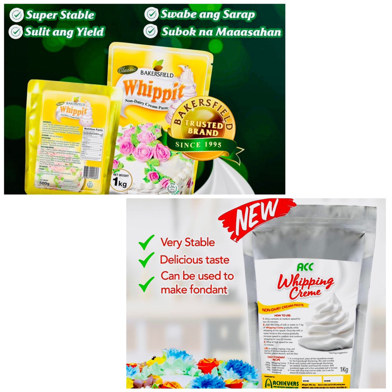 Whippit & ACC (Whipping Cream Paste 1kg) | Shopee Philippines