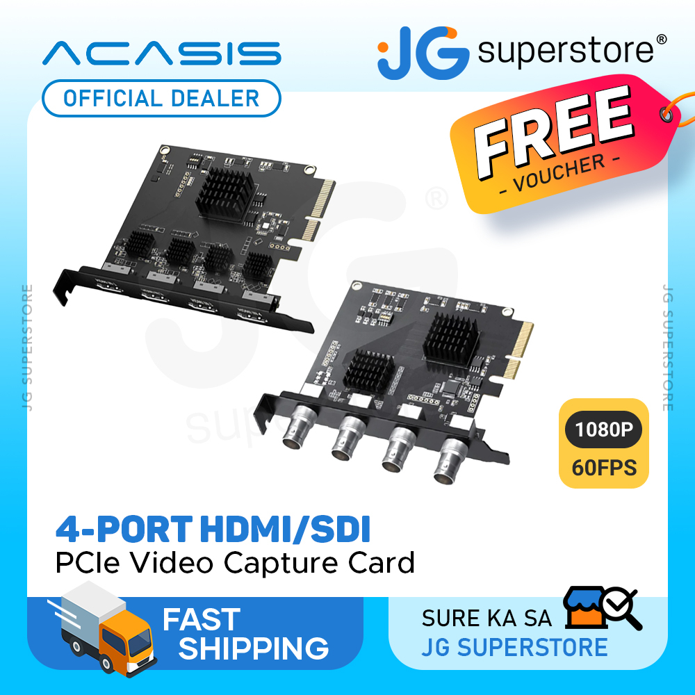 ACASIS 4-Port HDMI/SDI 1080p 60fps PCIe Internal Video Capture Card for ...