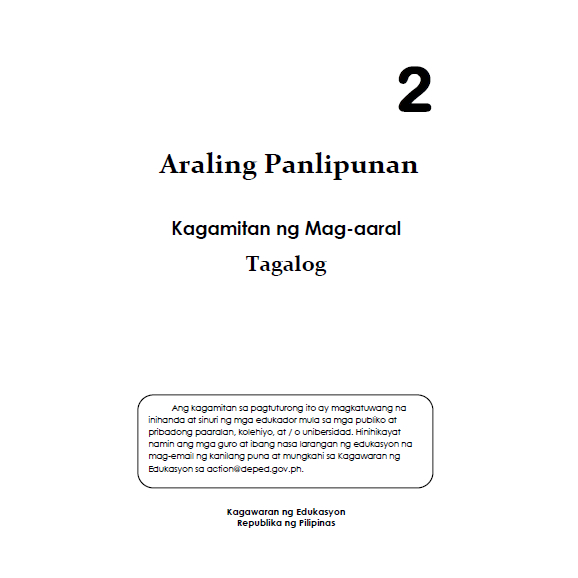Grade 2 AP Araling Panlipunan K to 12 Learners Module Kto12 K12 ...