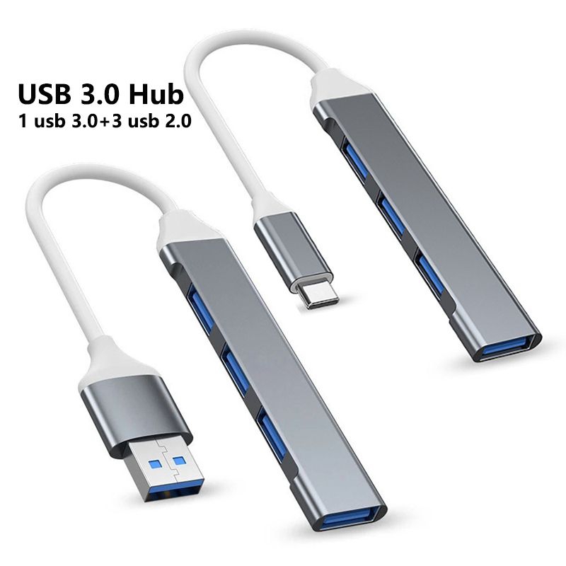 USB Hub 4 port USB Splitter High Speed USB 3.0 2.0 Type C Hub OTG ...