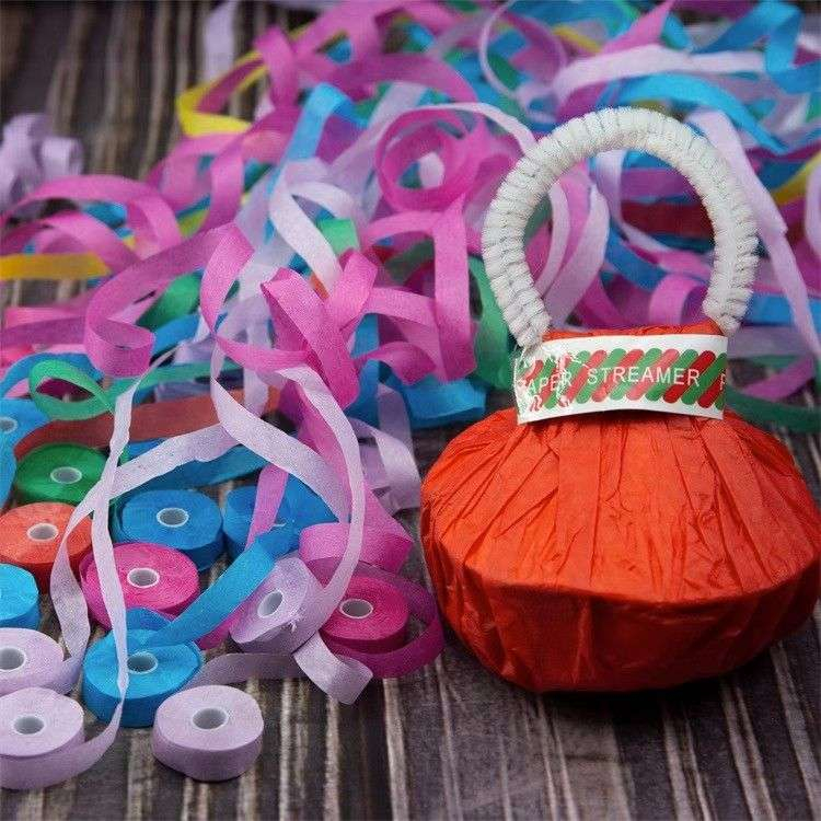 LANZ Throw Streamers Colorful Poppers Hand Held Streamer No Mess ...