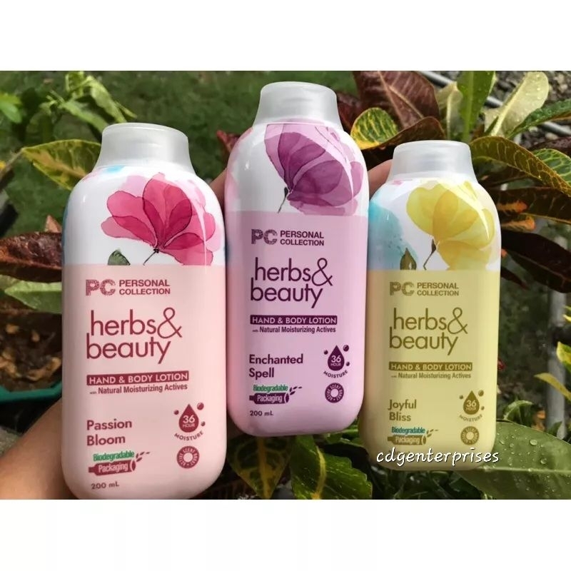 PERSONAL COLLECTION HERBS & BEAUTY HAND & BODY LOTION 200ml (ALL ...