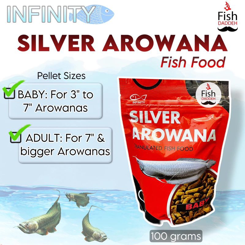 Infinity Silver Arowana Fish Food 100 grams | Shopee Philippines
