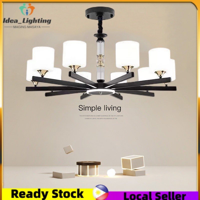 Moden Chandelier Ceiling Led Light for Living Room Tricolor Pendant ...