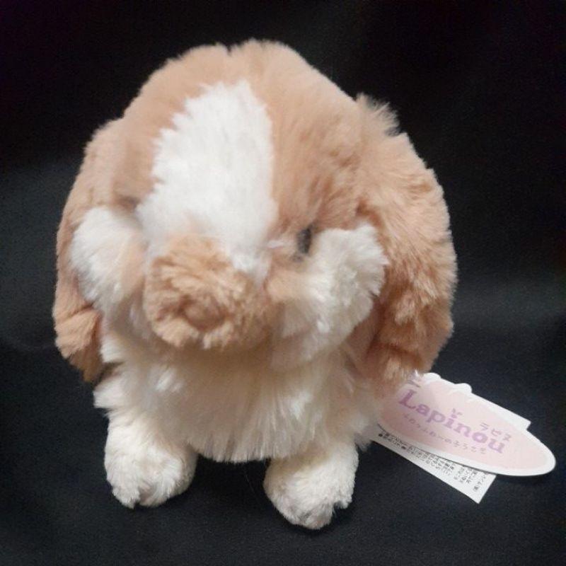 rabbit plush fur rabbit 12cm Lapinou Sun Lemon Original since 1984 w/ beads inside | Shopee ...