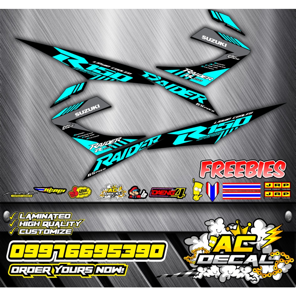 Suzuki Raider 150 Decal latest design | Shopee Philippines