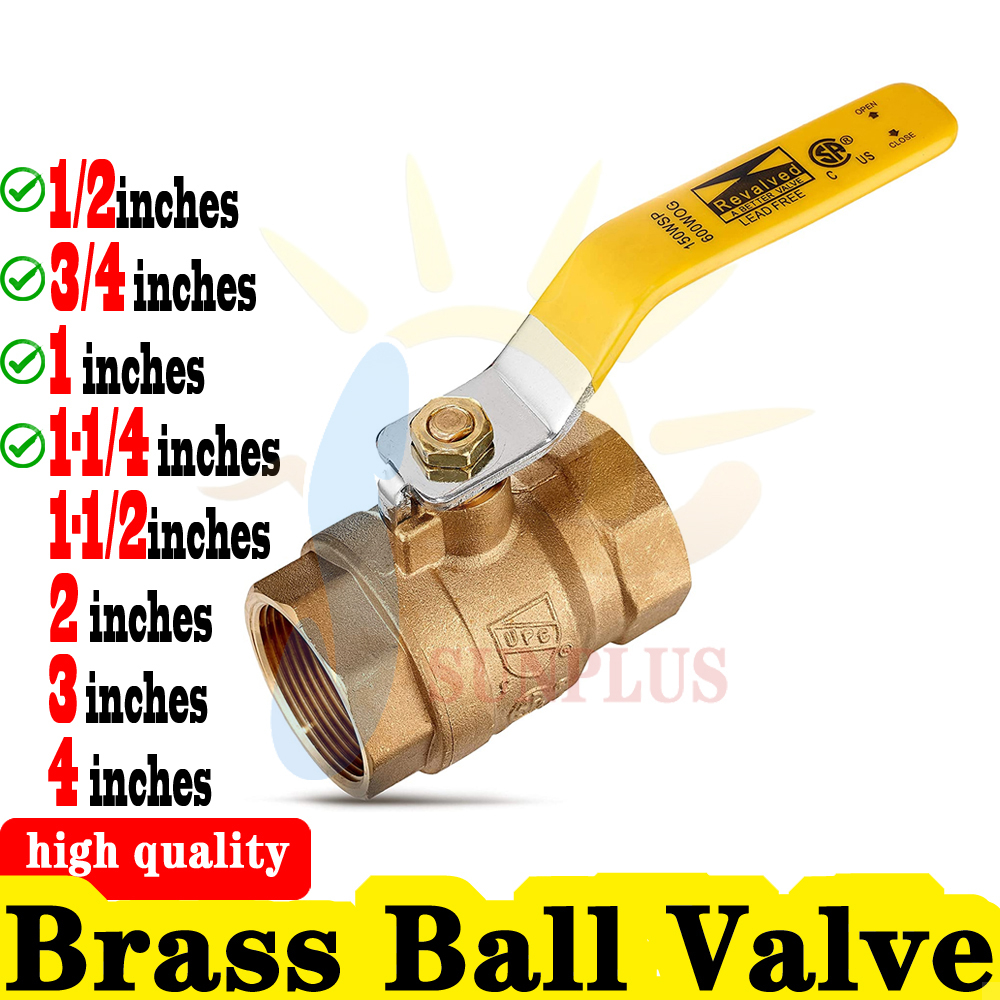 Heavy-duty Brass Ball Valve 100% lead-free forged brass （1/2，3/4，1，1-1/4）inch | Shopee Philippines