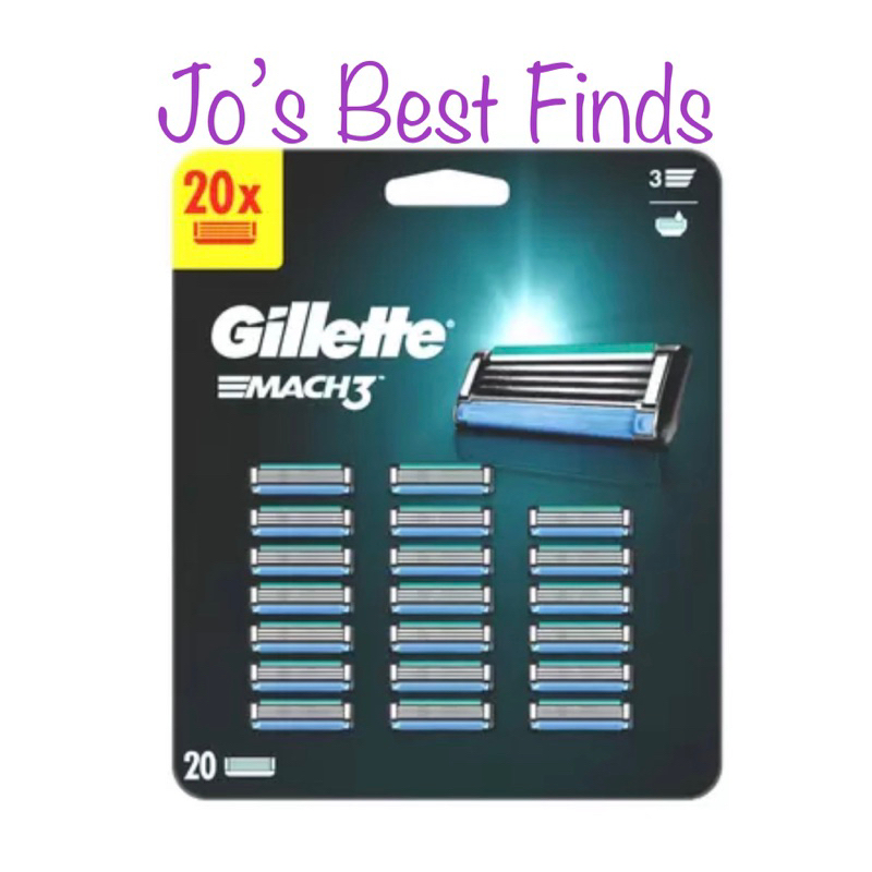 GILLETTE MACH 3 Blade Refills (5 pcs) PURCHASED IN THE UK | Shopee ...