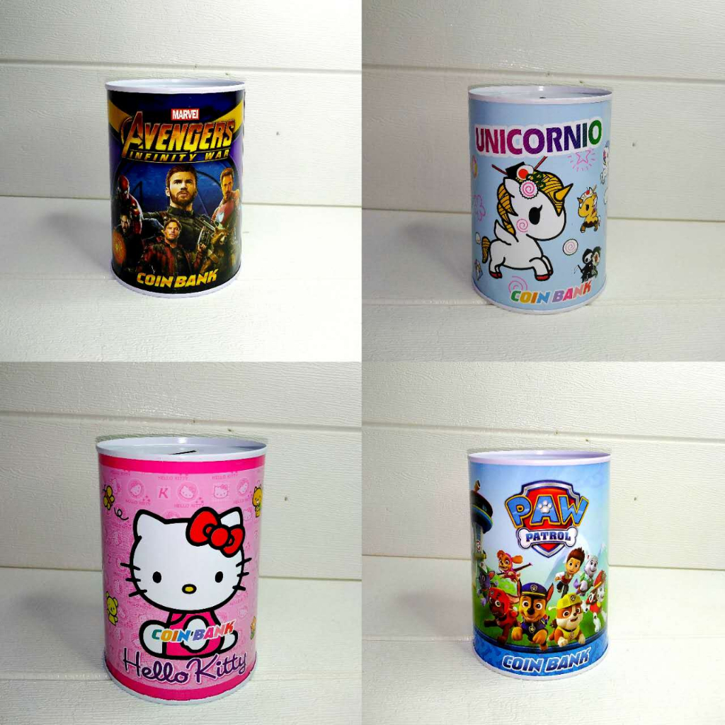 JHG JL17000 Cartoon character can coin bank【Alkansya】【Random design ...