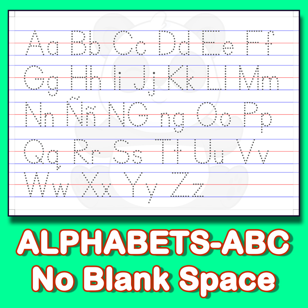 Tracing Writing Pad Paper Alphabets, ABC, Letters 20, 30, 40, 50 pages ...