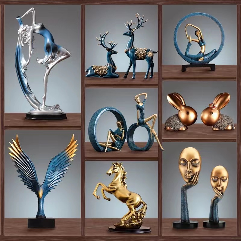 Resin Craft Decoration Artifact ornaments Living Room Cabinet ...