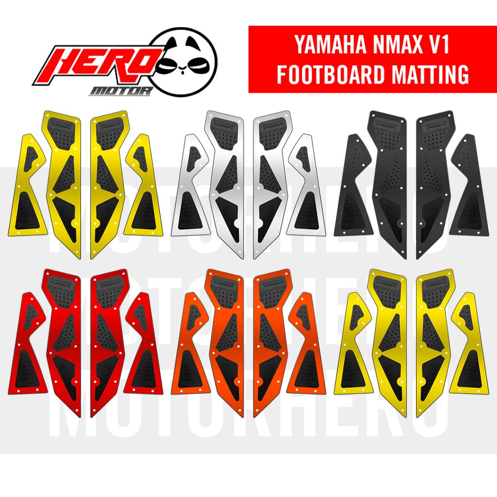 Nmax v1 Footboard Matting With Bolts Heavy Duty Aluminum Alloy Made in ...