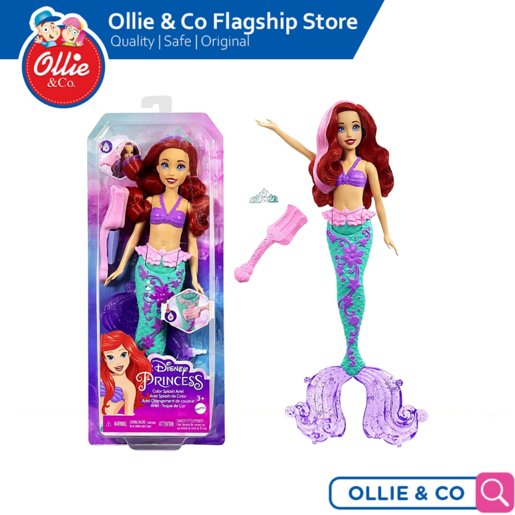 Disney Princess Ariel Mermaid Doll With Colour Changing Hair And Tail ...