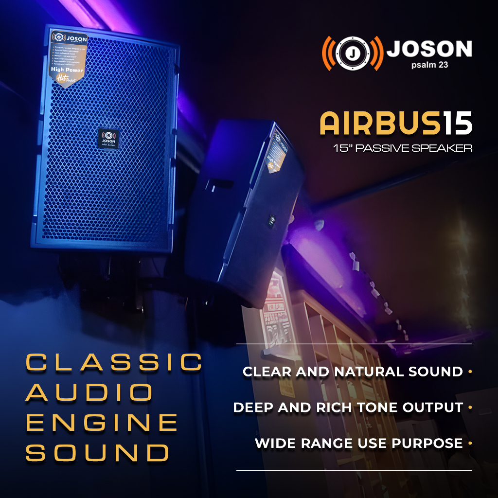 Joson AIRBUS-15 Passive Wooden Speaker (1 pc) | Shopee Philippines