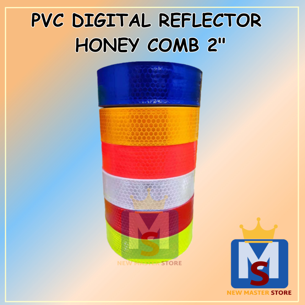 PVC REFLECTOR HONEY COMB 1 inch, 2 inches 50meters per Roll | Shopee ...