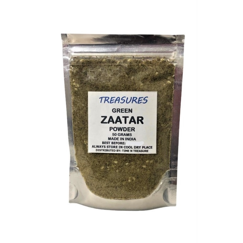 Treasures Zaatar Powder - Green - Arabic Herb Spice Mixture-100% Pure ...