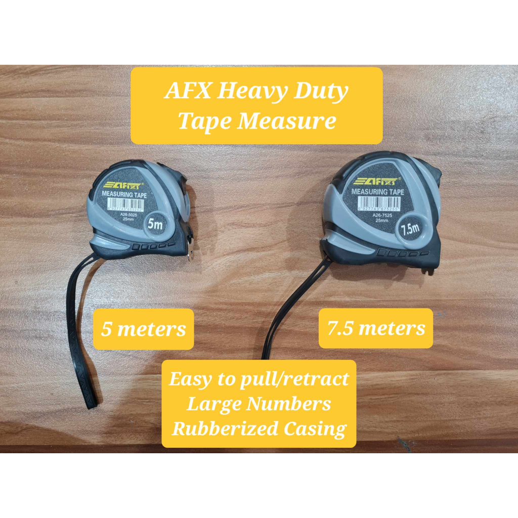 Steel Tape Measure Durable Large Text Easy Pull Retract Rubberized ...