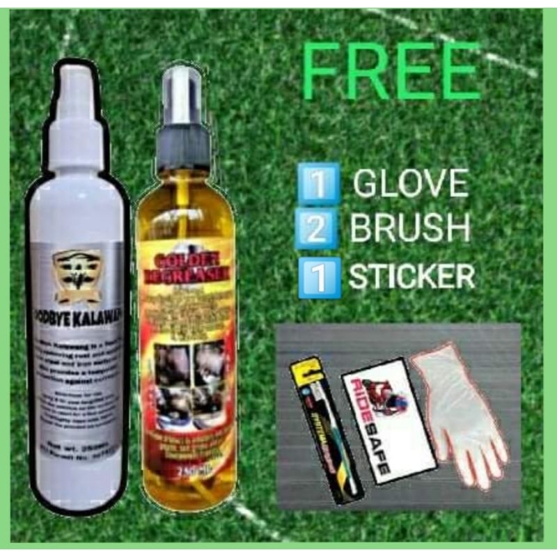 DEGREASER 250ml and GOOBYE KALAWANG 250ml (rust remover and greaser ...