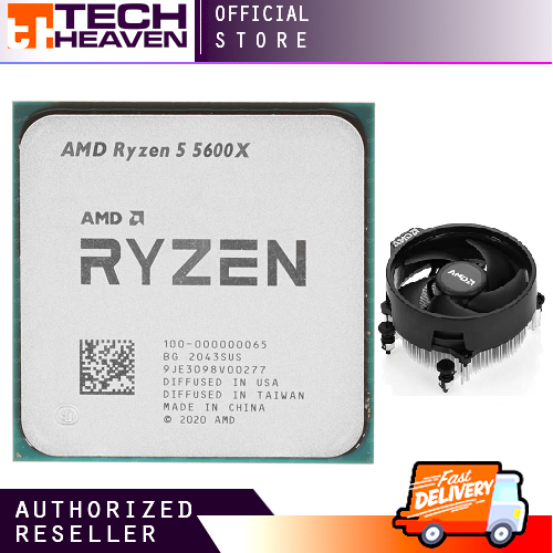 PROCESSOR AMD RYZEN 5 5600X OEM/3.7GHZ/6CORE/12THD/32MB/AM4 (W/ HSF ...