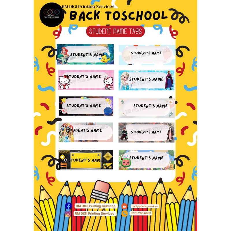 Laminated Name Tag with lace | Shopee Philippines