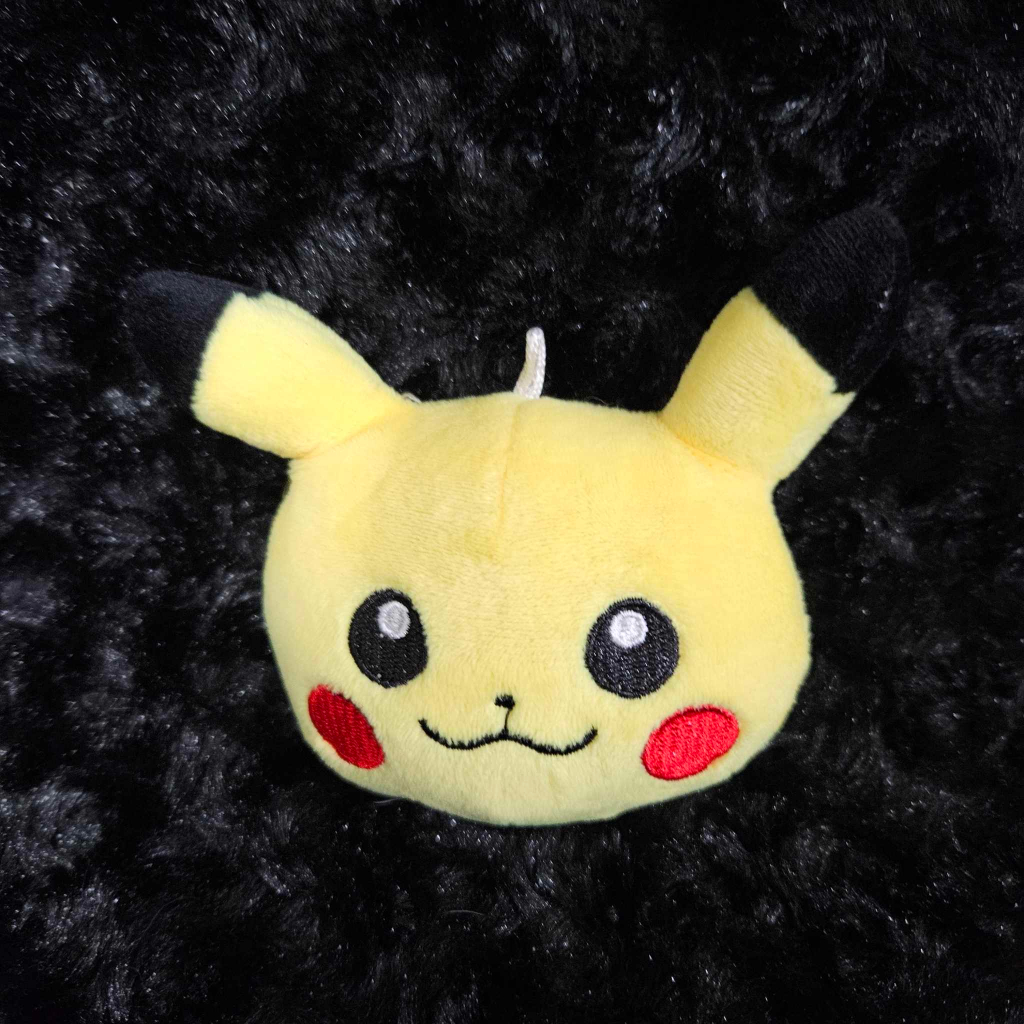 PIKACHU HEAD Pokemon Mini Plush Doll (12cm) TAKARA TOMY | Shopee ...