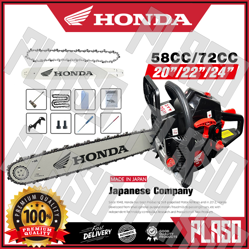 Honda Chainsaw Stable and Durable Saw 72CC for Sawing Wood Wooden Beams ...