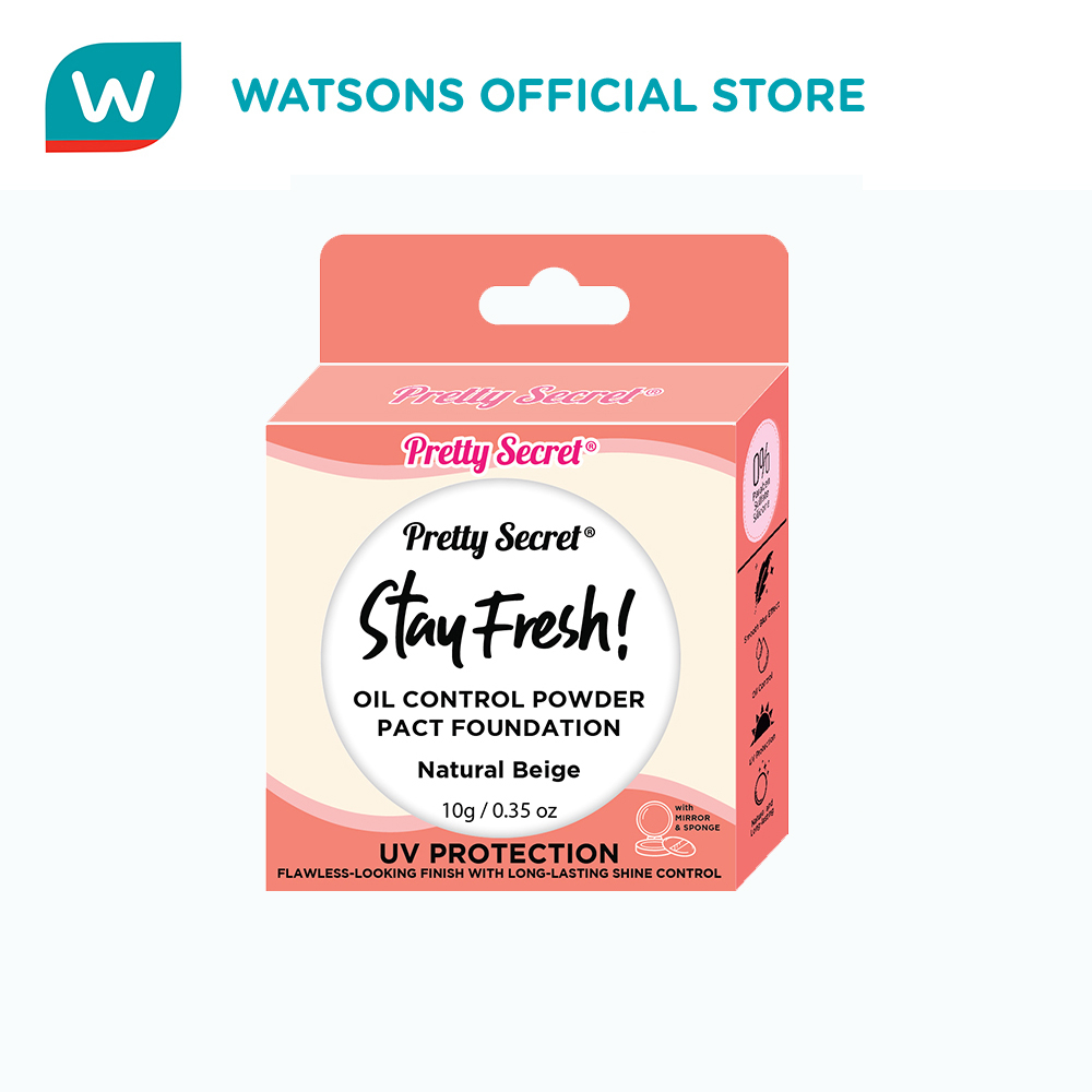 PRETTY SECRET Face Powder Pact Natural Beige 10g | Shopee Philippines