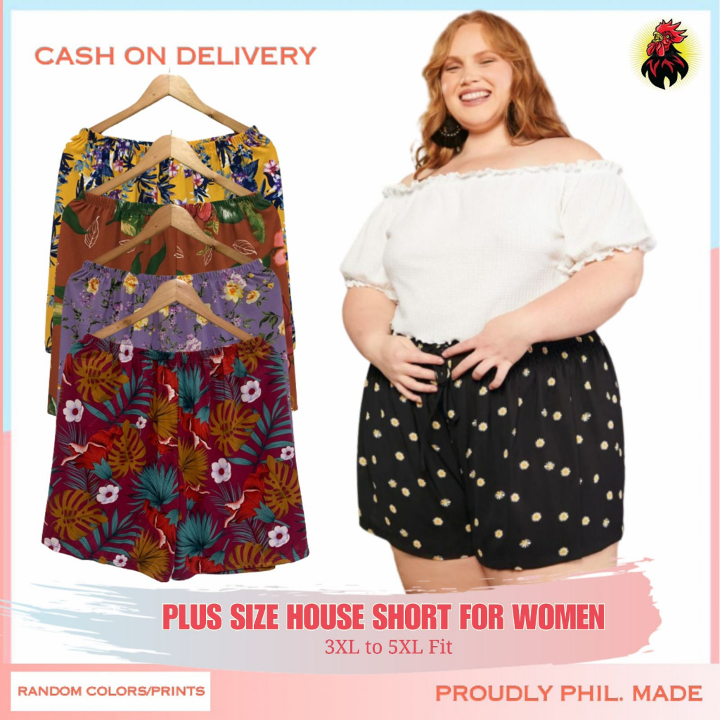 PLUS SIZE House Shorts for Women [NORJANA] - 3XL to 5XL | Shopee Philippines